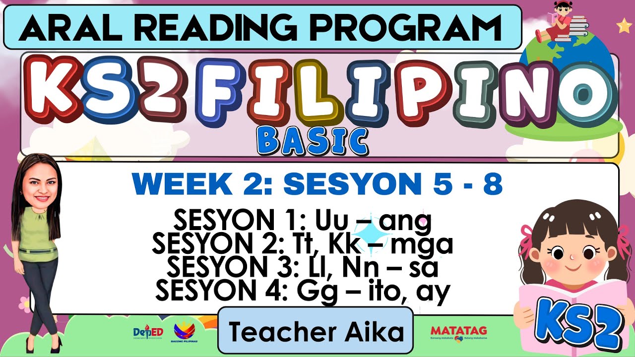 ARAL Program KS2 Basic Filipino | Week 2 Session 5 - 8 |Grade 4 - 6 # ...