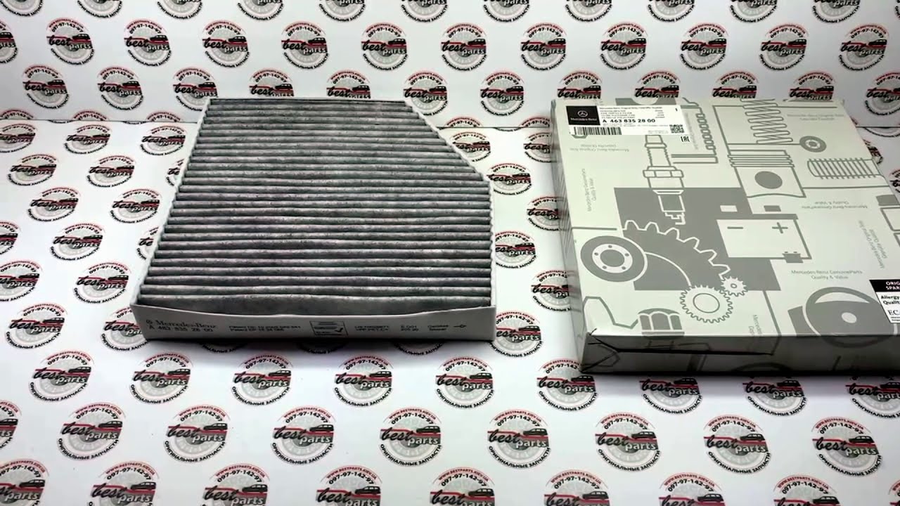 A4638352800, A 463 835 28 00 Фильтр салона Mercedes G W463 - YouTube