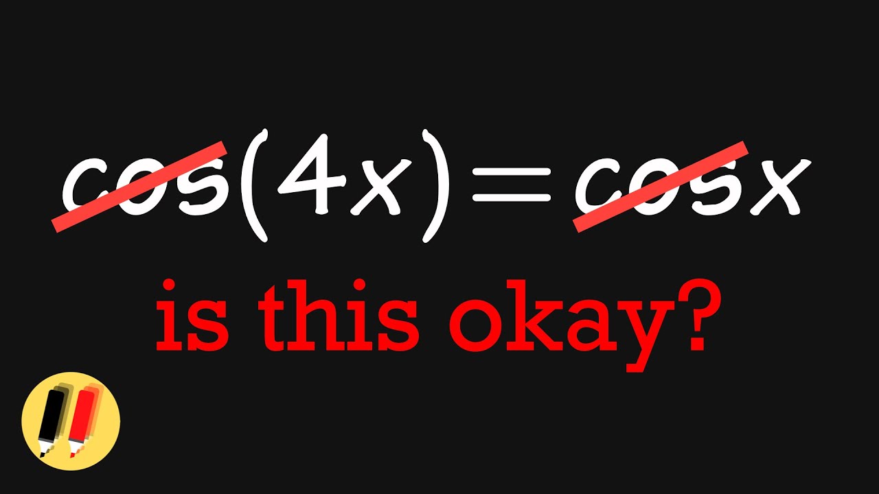 A better way to solve cos(4x)=cos(x) - YouTube