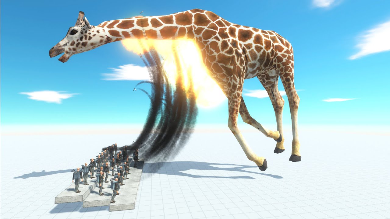 30X ROCKET LAUNCHER Vs GIANT UNITS. Defense Stair - Animal Revolt ...