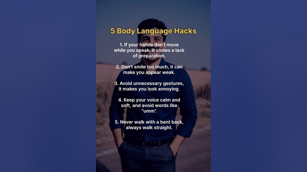 Top 5 Body Language Tips to Boost Confidence and Communication Skills - YouTube