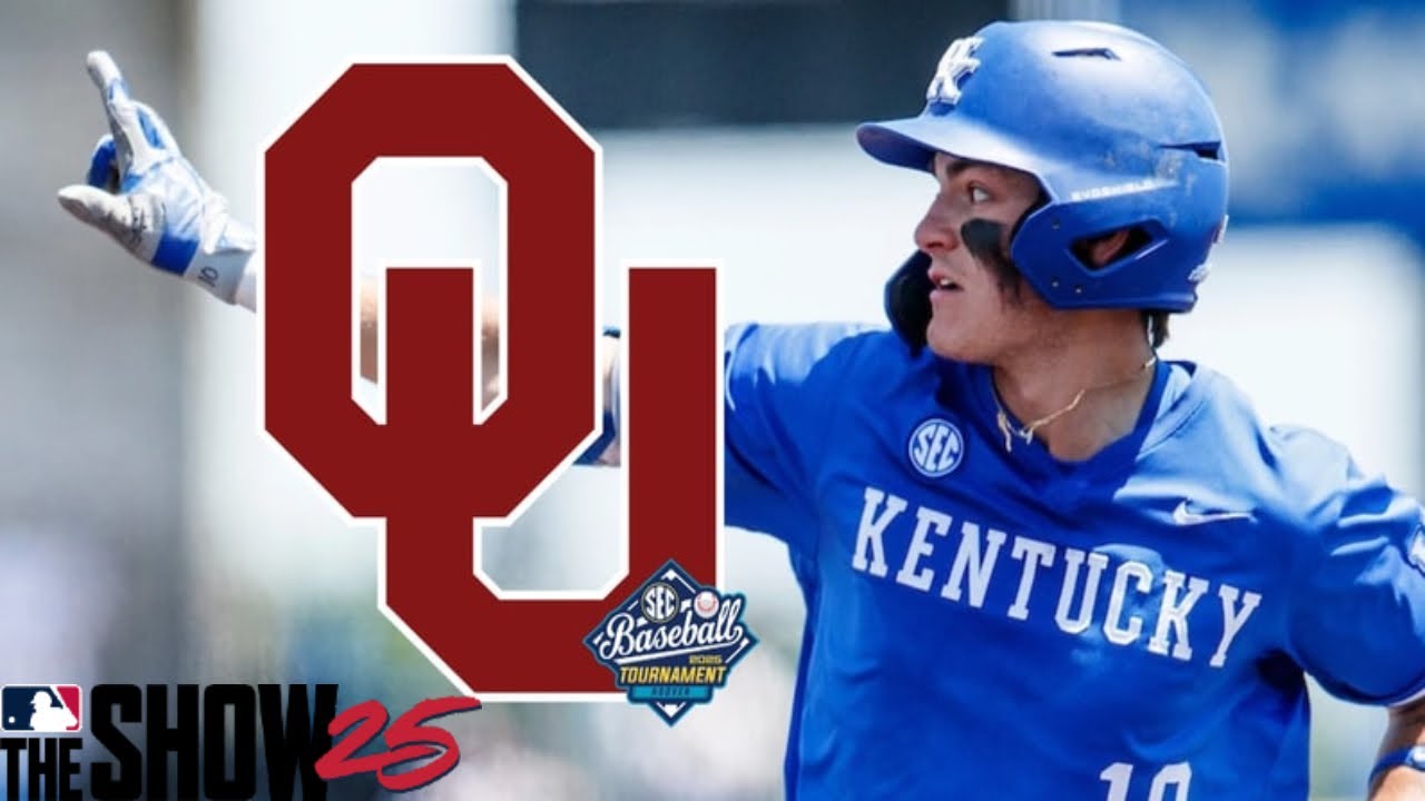 Oklahoma Sooners vs Kentucky Wildcats | SEC Tournament | MLB The Show ...