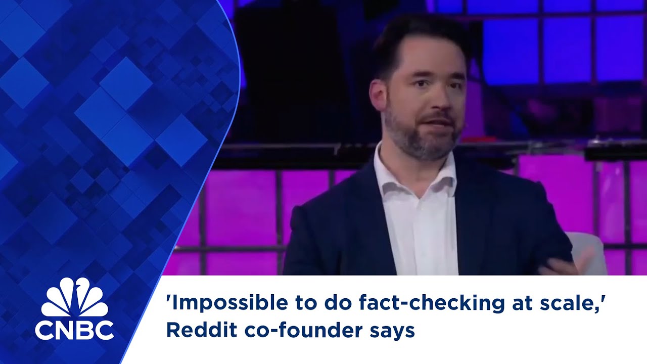 'Impossible to do fact-checking at scale,' Reddit co-founder says - YouTube