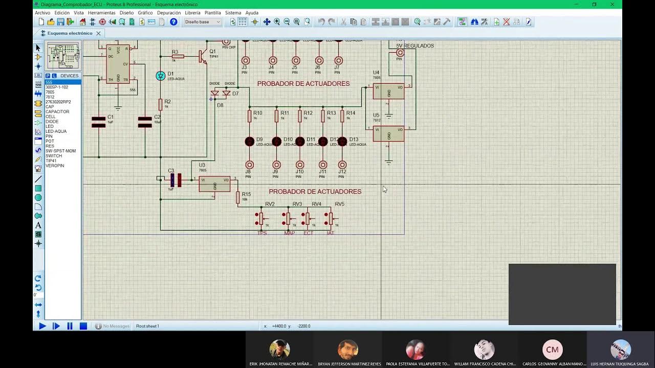 Simulador de una ECU en proteus ElectAutomotriz - YouTube