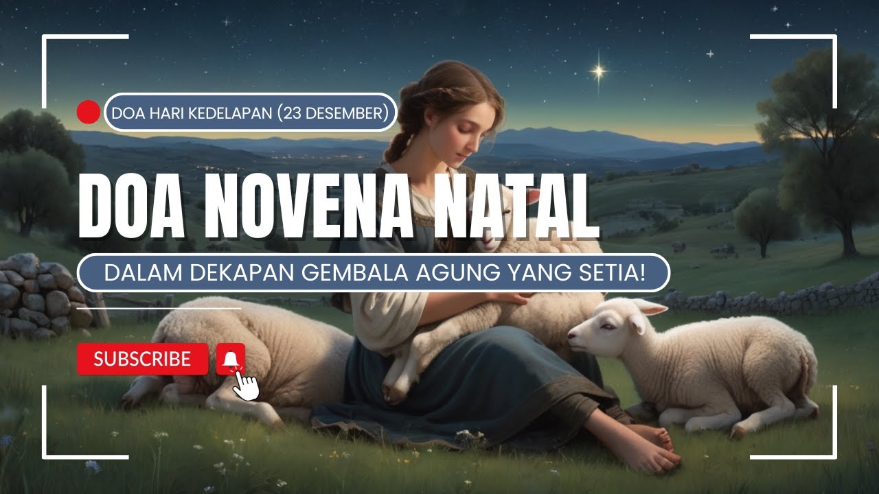 Doa Novena Natal Hari 8 "Dalam Dekapan Gembala Agung yang Setia!"🎄 ...