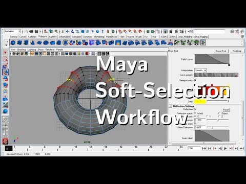 Maya Soft Selection vs. Soft Modification Tool [CC] - YouTube