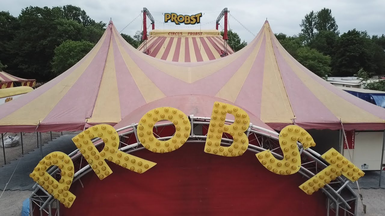 CIRCUS PROBST --- Aufbau --- Mai 2020 - YouTube