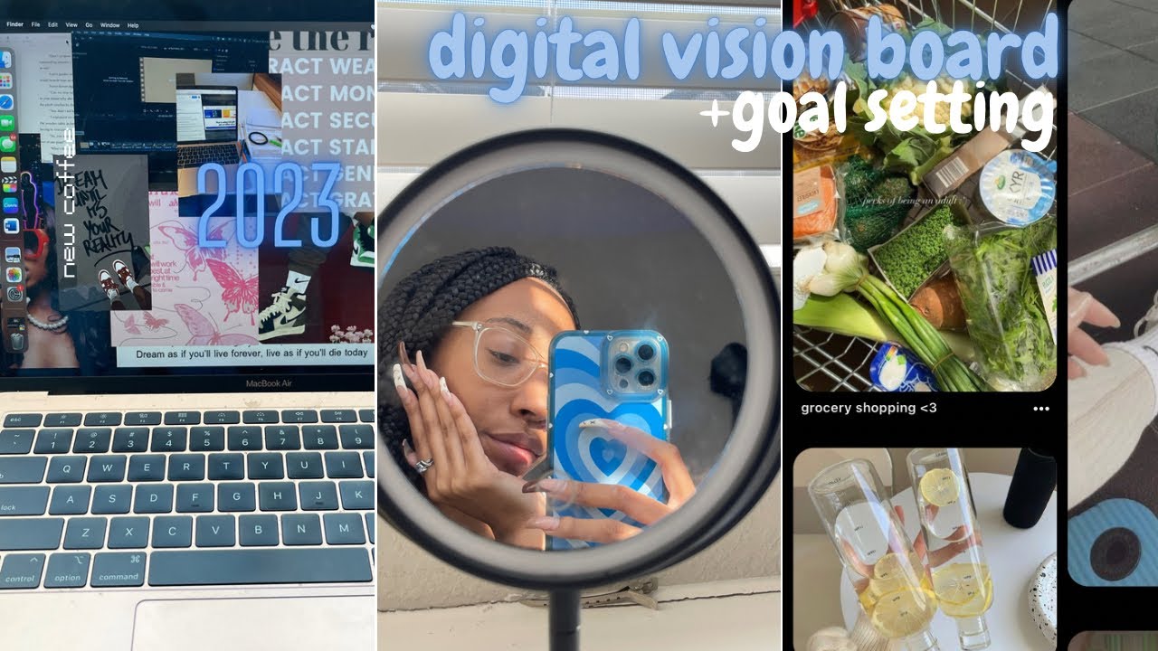 my 2023 digital vision board: YouTube goals and more - YouTube