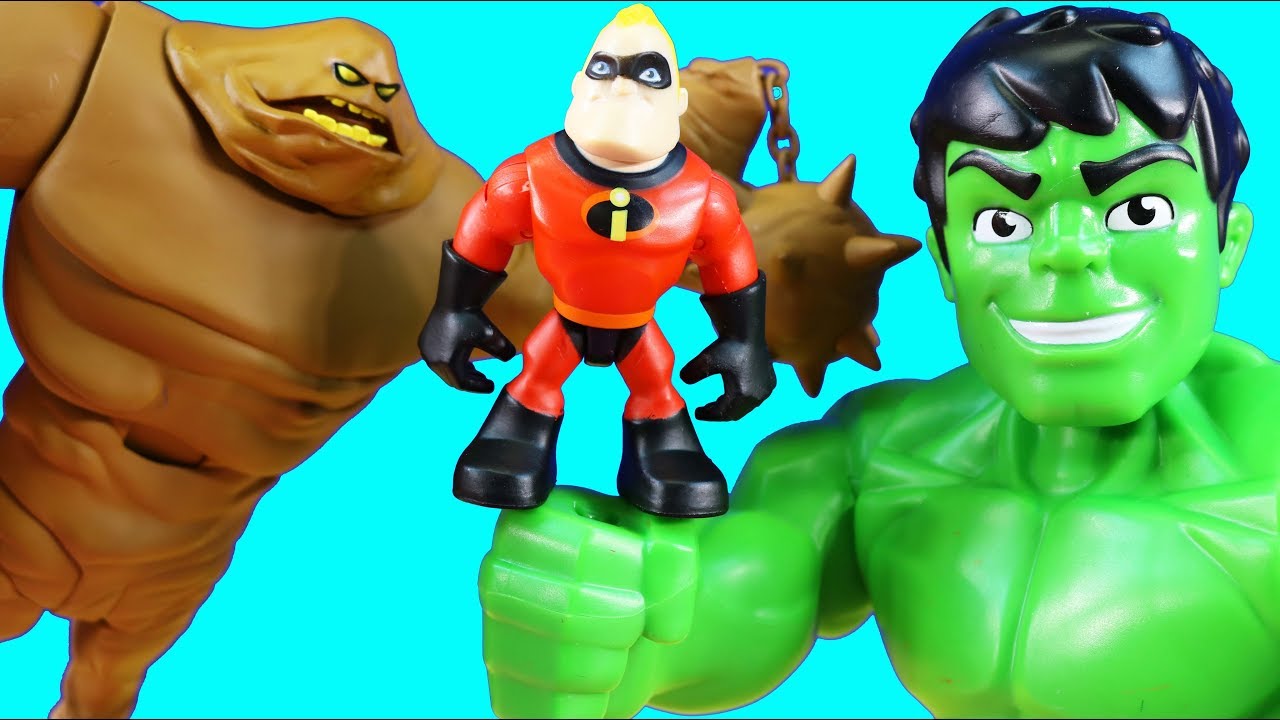 Hulk And Mr. Incredible Stop Clay Face - YouTube