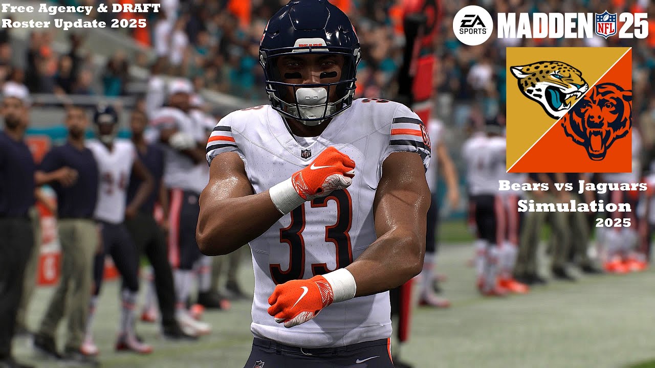 Madden 25 TreVeyon Henderson Bears vs Ashton Jeanty Jaguars Sim (Madden ...