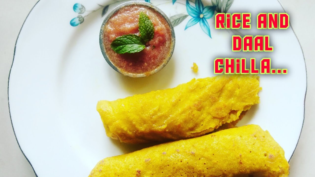 Rice and chana daal chilla recipe | असान और healthy नाश्ता। - YouTube