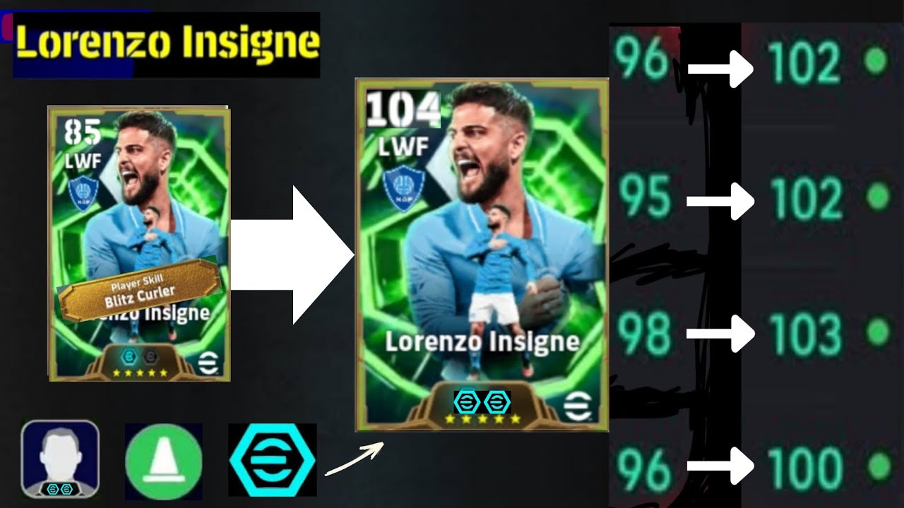 Lorenzo insigne 104 BEST TRAINING | Max Level Player Progression ...