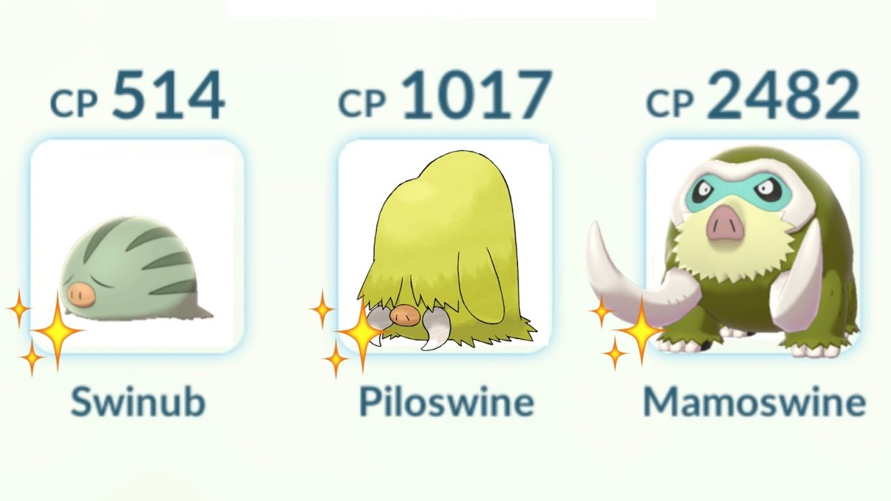 Evolution Line Up Of Mamoswine ️ Vs Team Rocket Leader Sierra