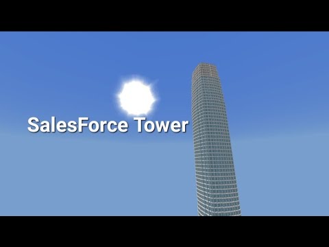 how to build the Salesforce Tower minecraft tutorial - YouTube