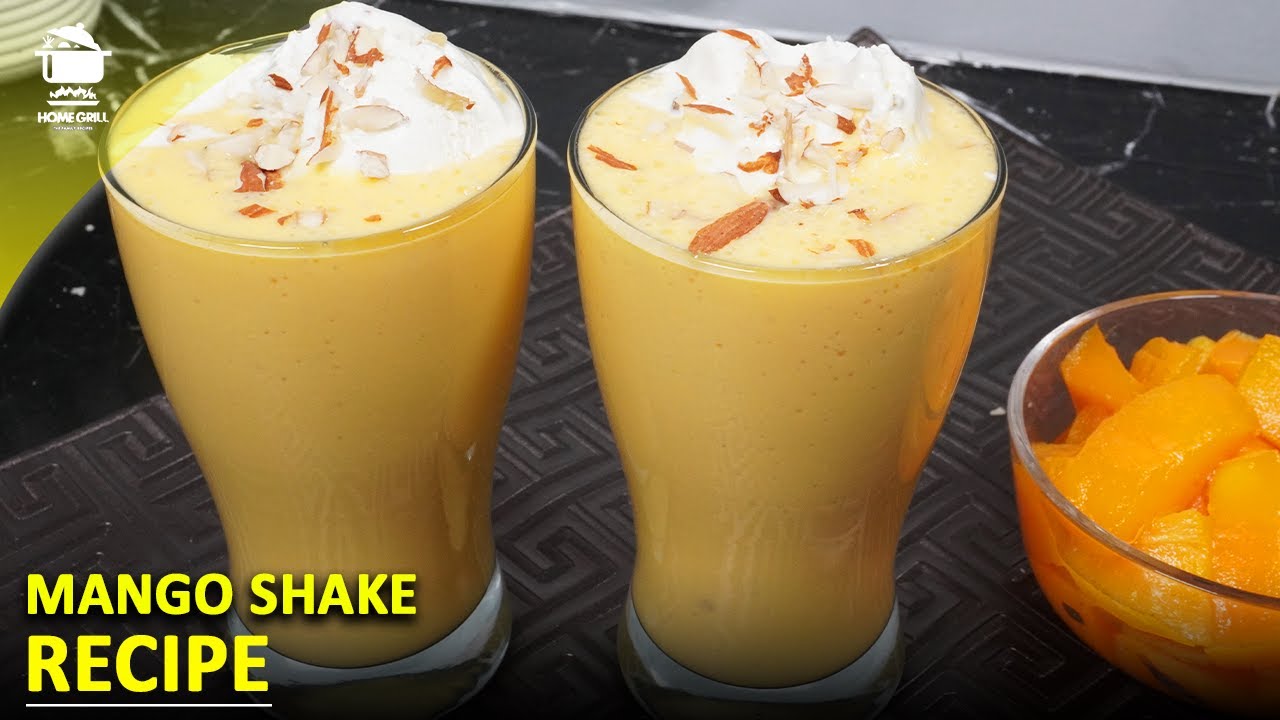 Mango Shake with Ice Cream | How to make mango shake with vanilla ice ...