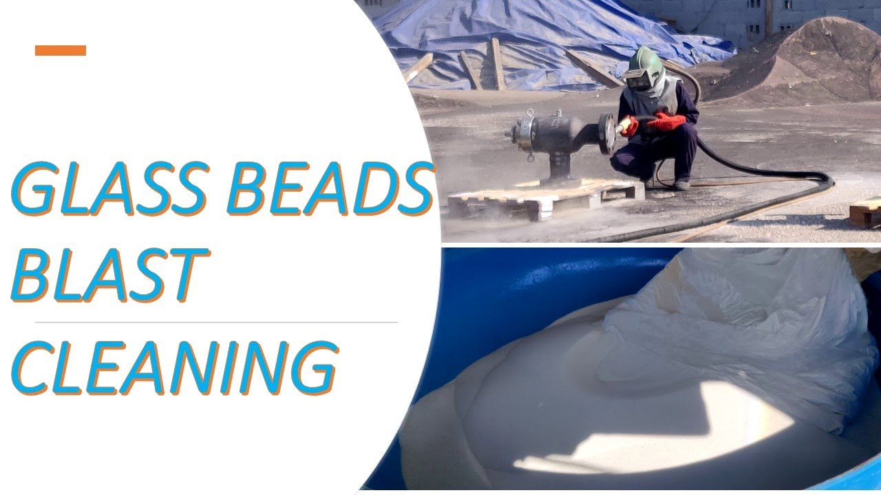 GLASSBEAD BLAST CLEANING l SAND BLASTING#corrosioncontrol #paintremoval ...