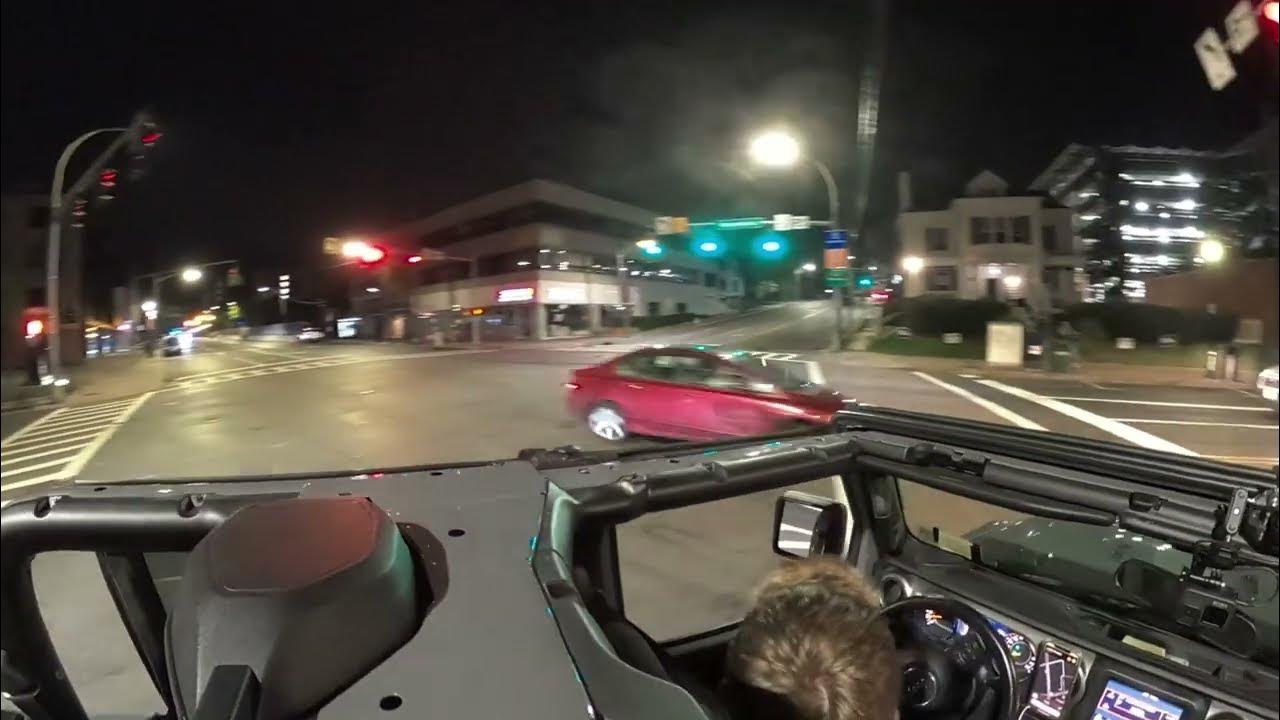 Caught Running a Red Light by Perfectly Placed Cop - YouTube