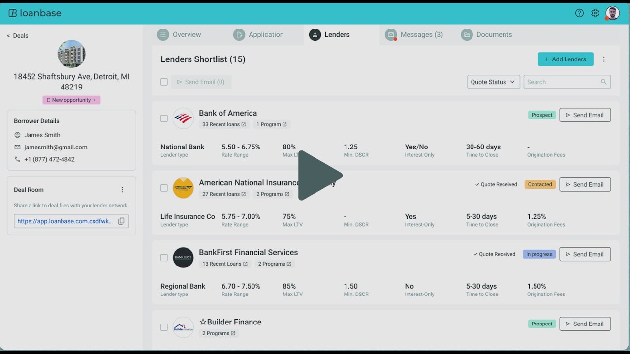 Get Quotes from the Right CRE Lenders in Minutes | Loanbase - YouTube