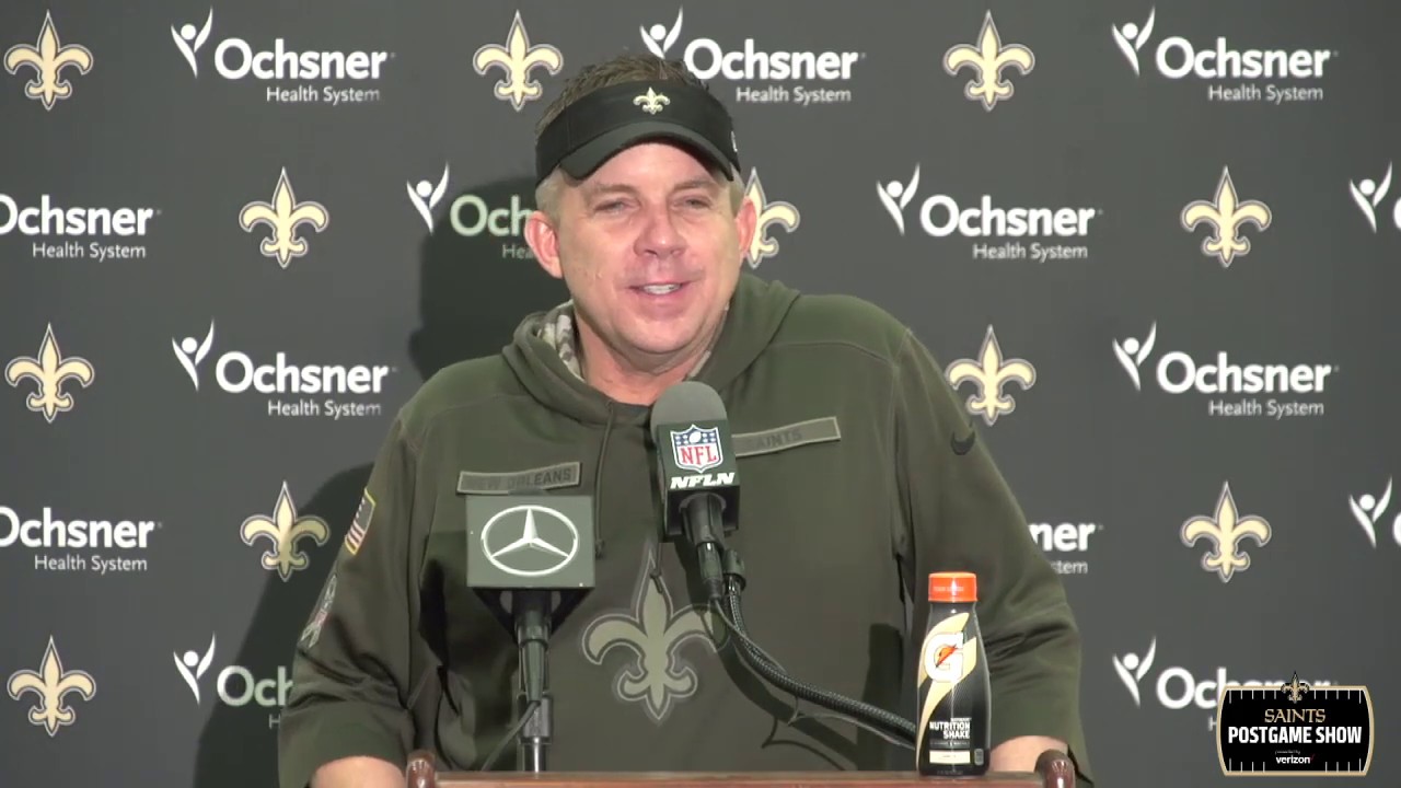 Saints Sean Payton Postgame Presser after Win vs. Pittsburgh Steelers ...