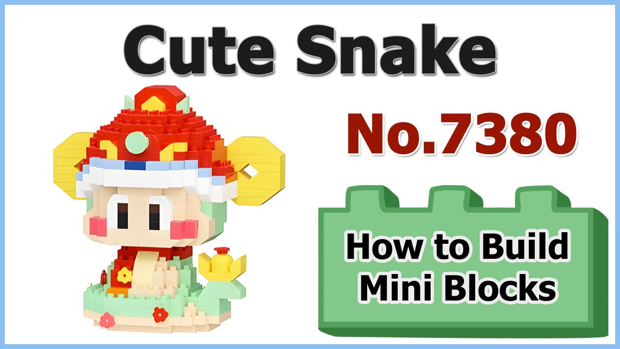 How to Build Mini Blocks Snake No.7380 Review Instructions ...