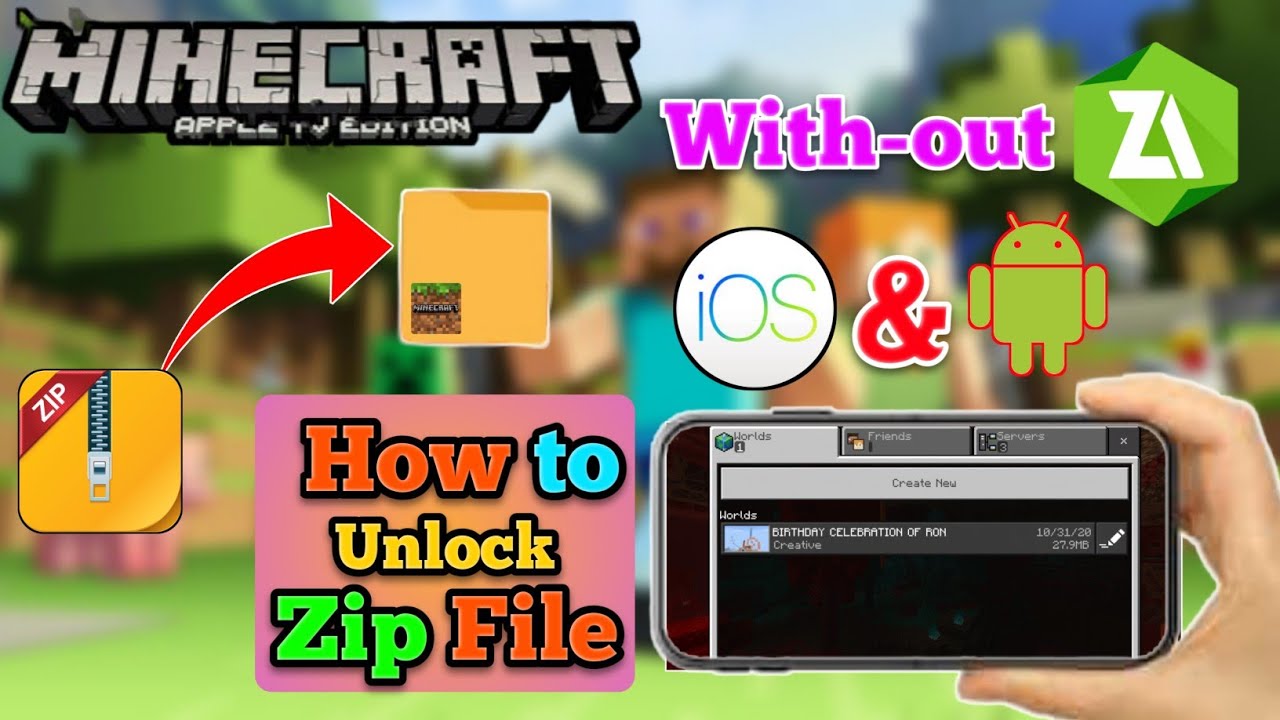 how to extract file in minecraft | how to import zip file into ...