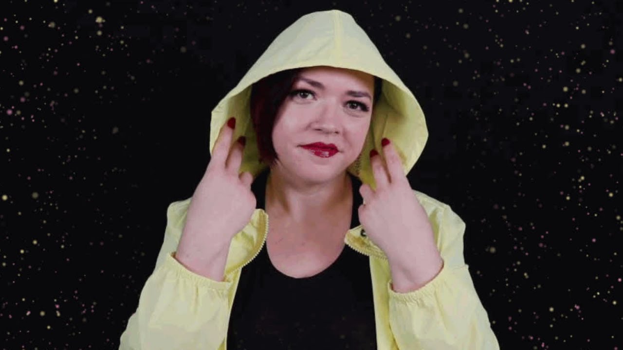 ASMR | Fabric Sounds with a Nylon Raincoat (Rubbing, Scratching, Zipper ...
