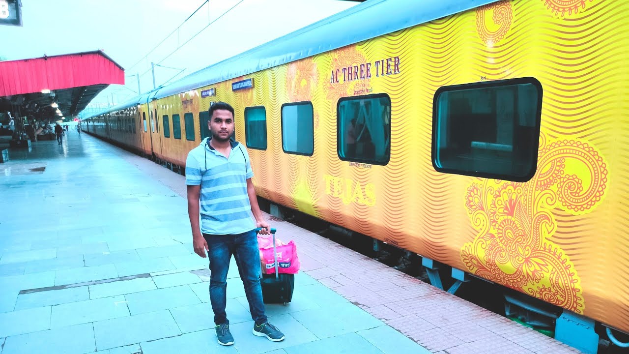 🚉लो आगया New Patna Tejas Rajdhani Express Full Journey Ndls To Rjpb 3Ac ...