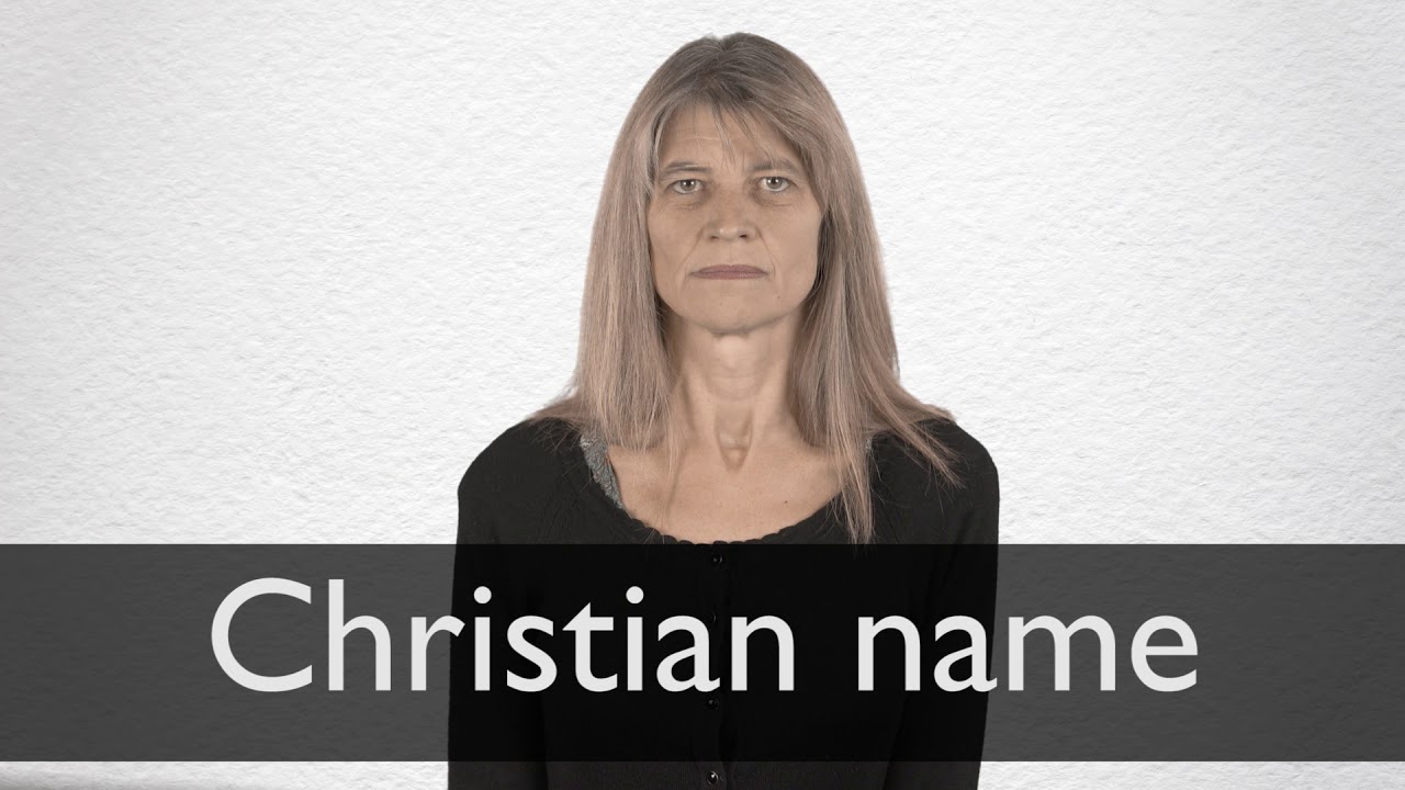 How to pronounce CHRISTIAN NAME in British English - YouTube