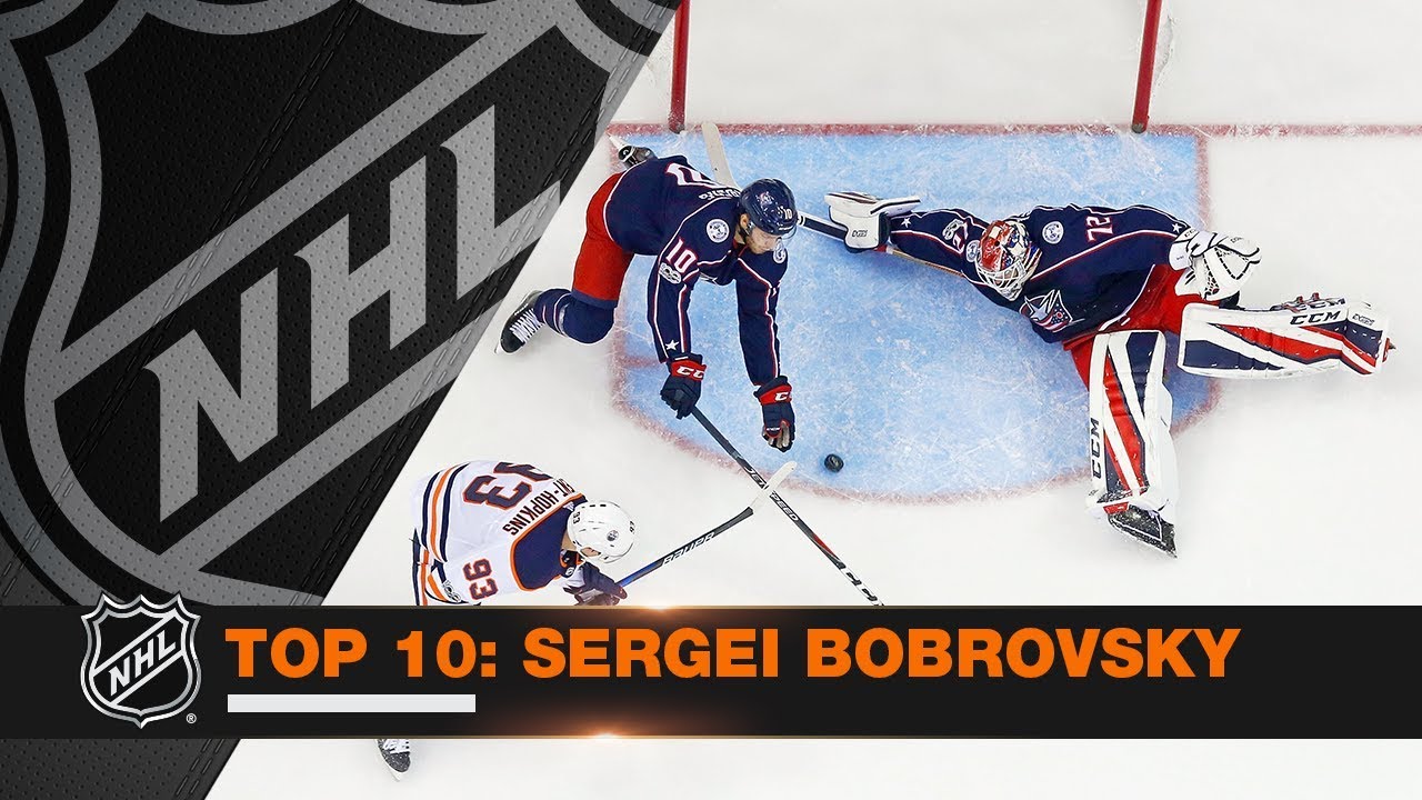 Top 10 Sergei Bobrovsky saves from 2017-18 - YouTube