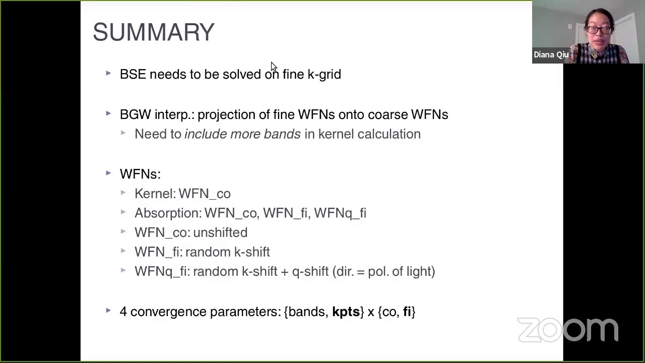 BerkeleyGW tutorial--BSE - YouTube