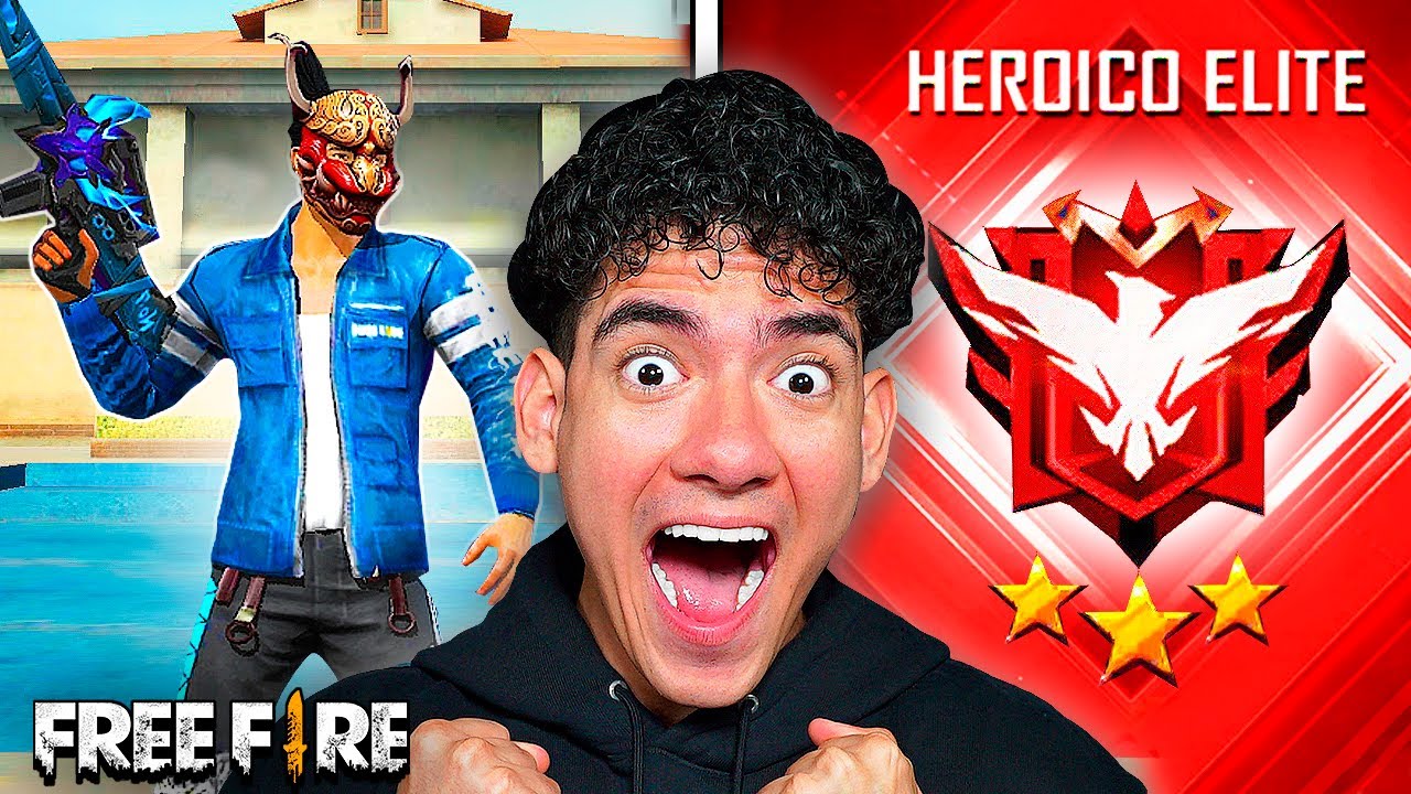 TheDonato LLEGA A RANGO HEROICO ELITE POR PRIMERA VEZ EN FREE FIRE Y SE SORPRENDE !! - YouTube
