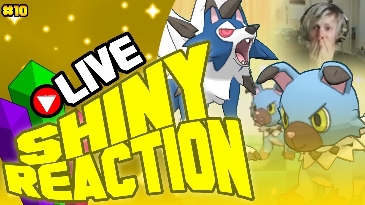 SHINY DUSK LYCANROCK/ROCKRUFF REACTION! FIRST USUM SHINY! Ultra Sun and ...