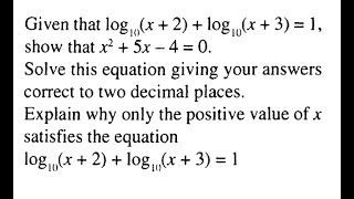 LOGARITHMIC EQUATIONS O level Mathematics ZIMSEC | Doovi