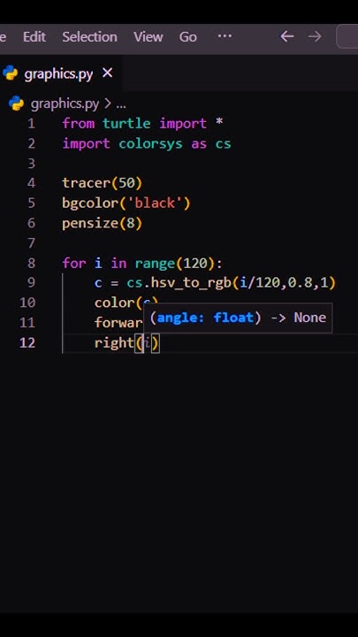 Amazing Graphics Animation Using Python Flower Python Turtle Python Shorts Shortvideo