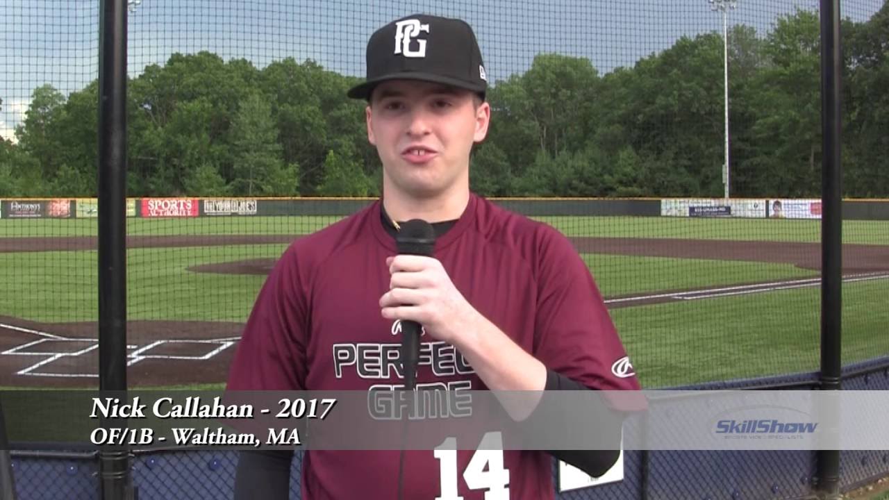 Nick Callahan Perfect Game Northeast Top Prospect Showcase - YouTube
