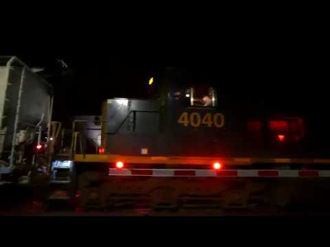 CSX C712 pulls out of Orangeburg and returns to Kingston - YouTube