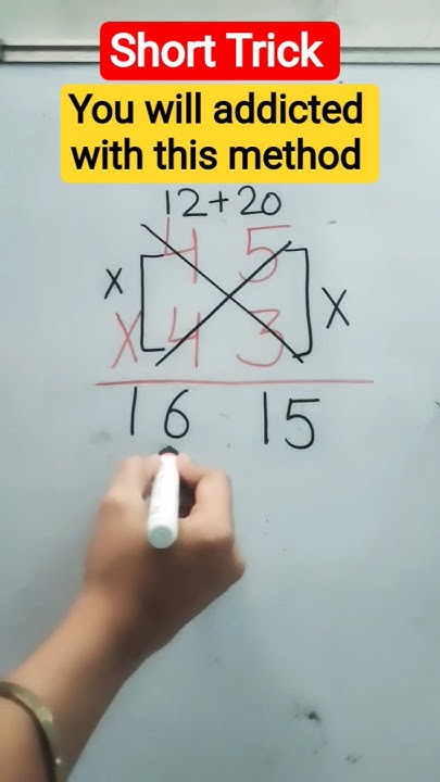 Nice Short Trick| Multiplication Trick #maths #mathtricks #ytshorts #viral #trending #education ...