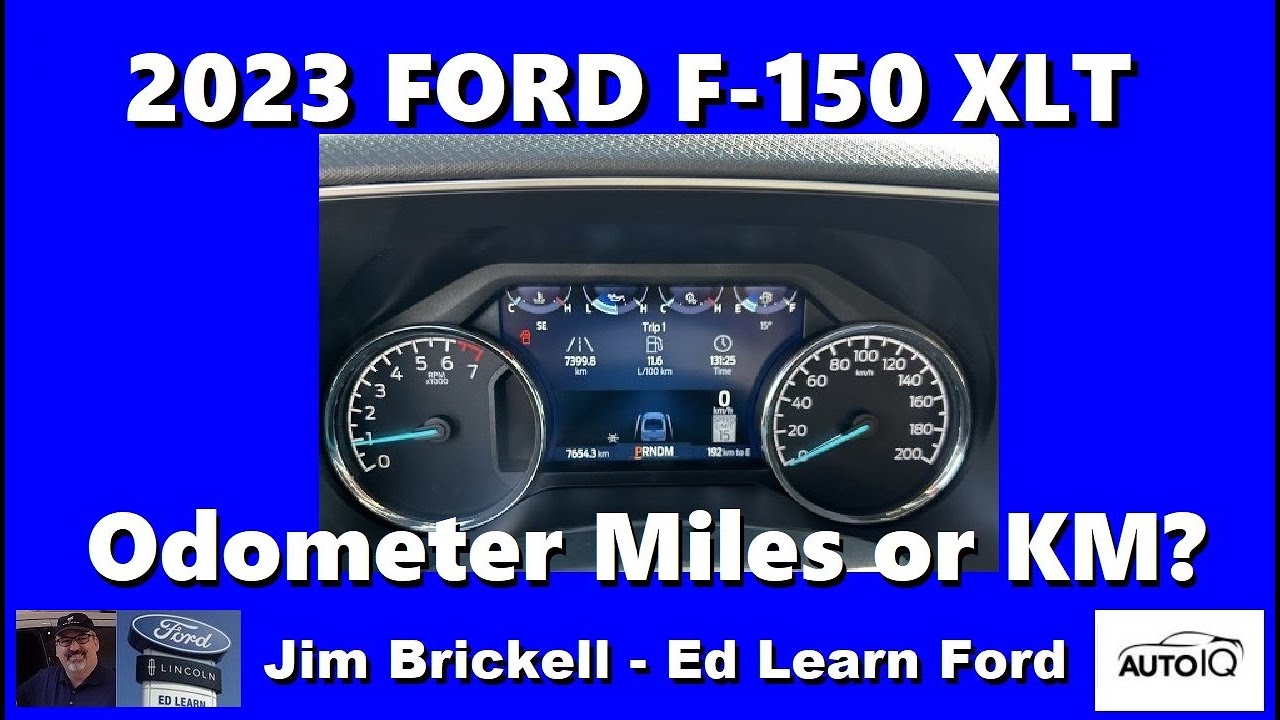 2023 Ford F-150 - odometer Miles or KM? - YouTube