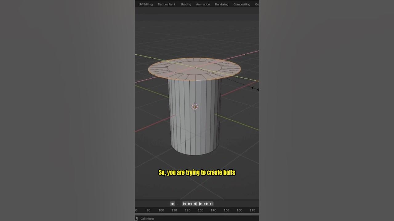 How to add Bolts and nuts in blender #shorts #tutorial #blender #3d - YouTube