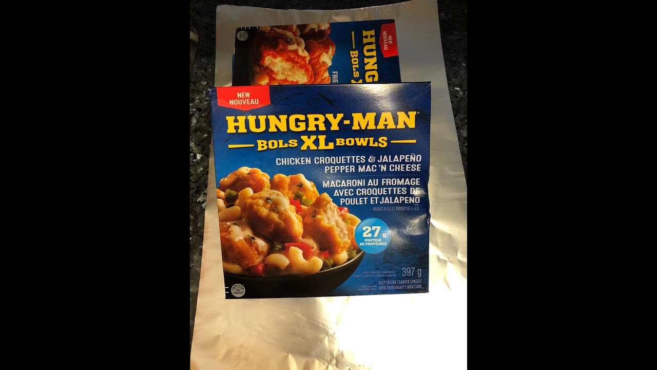 Review of the Hungry Man XL Bowl Chicken Croquettes and Jalapeno Pepper ...