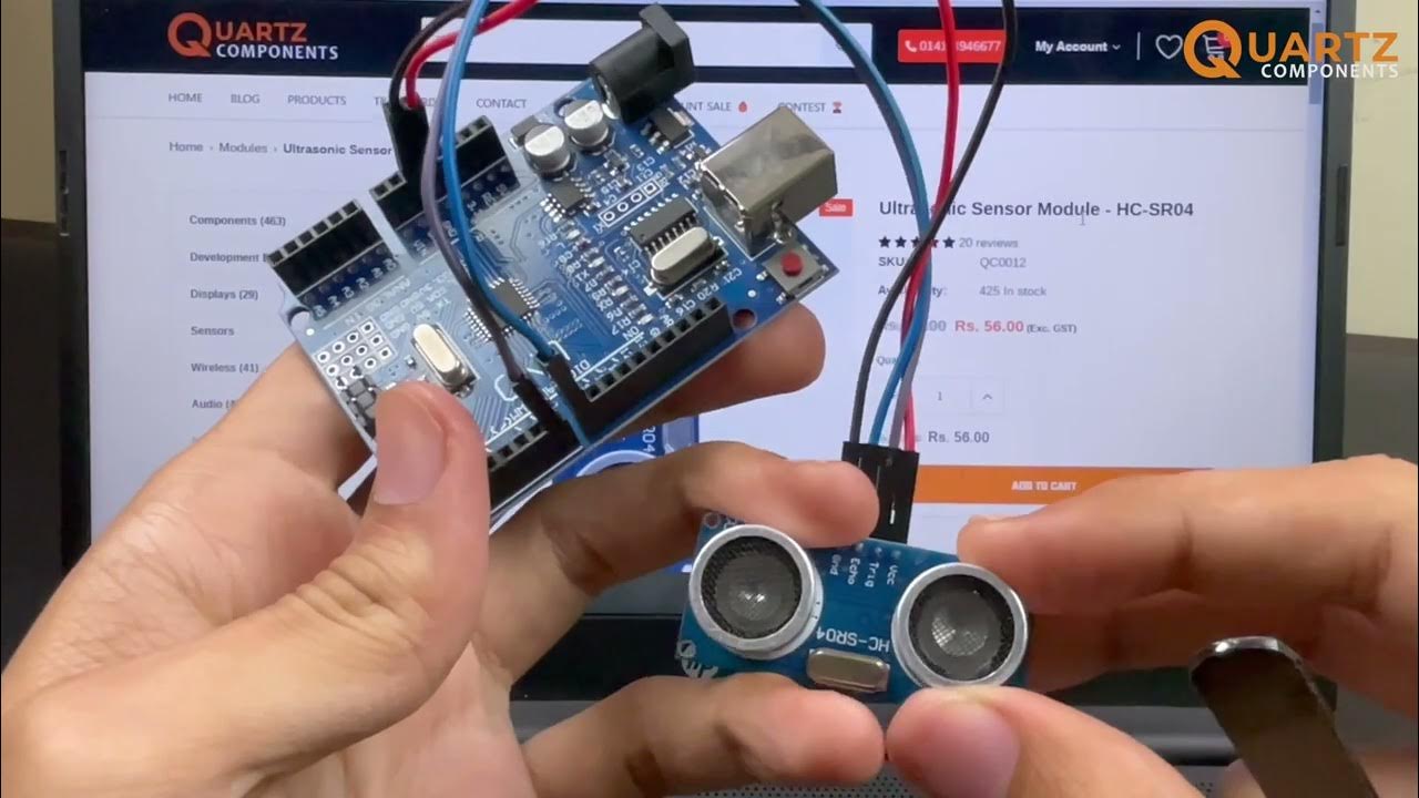 How to Measure Distance using Arduino and Ultrasonic Sensor - YouTube