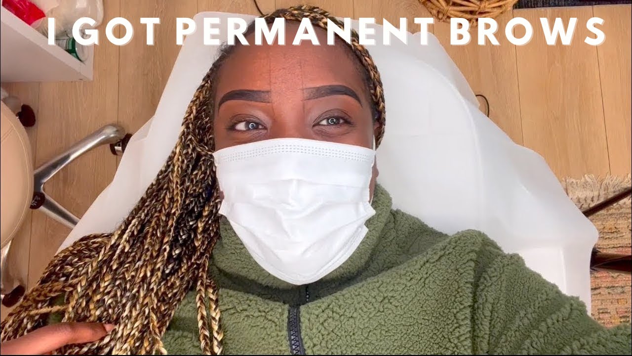 PERMANENT BROWS?? | My MICROSHADING Ombré Powder Brows Experience on Dark Skin | Day 1 thru 5 ...