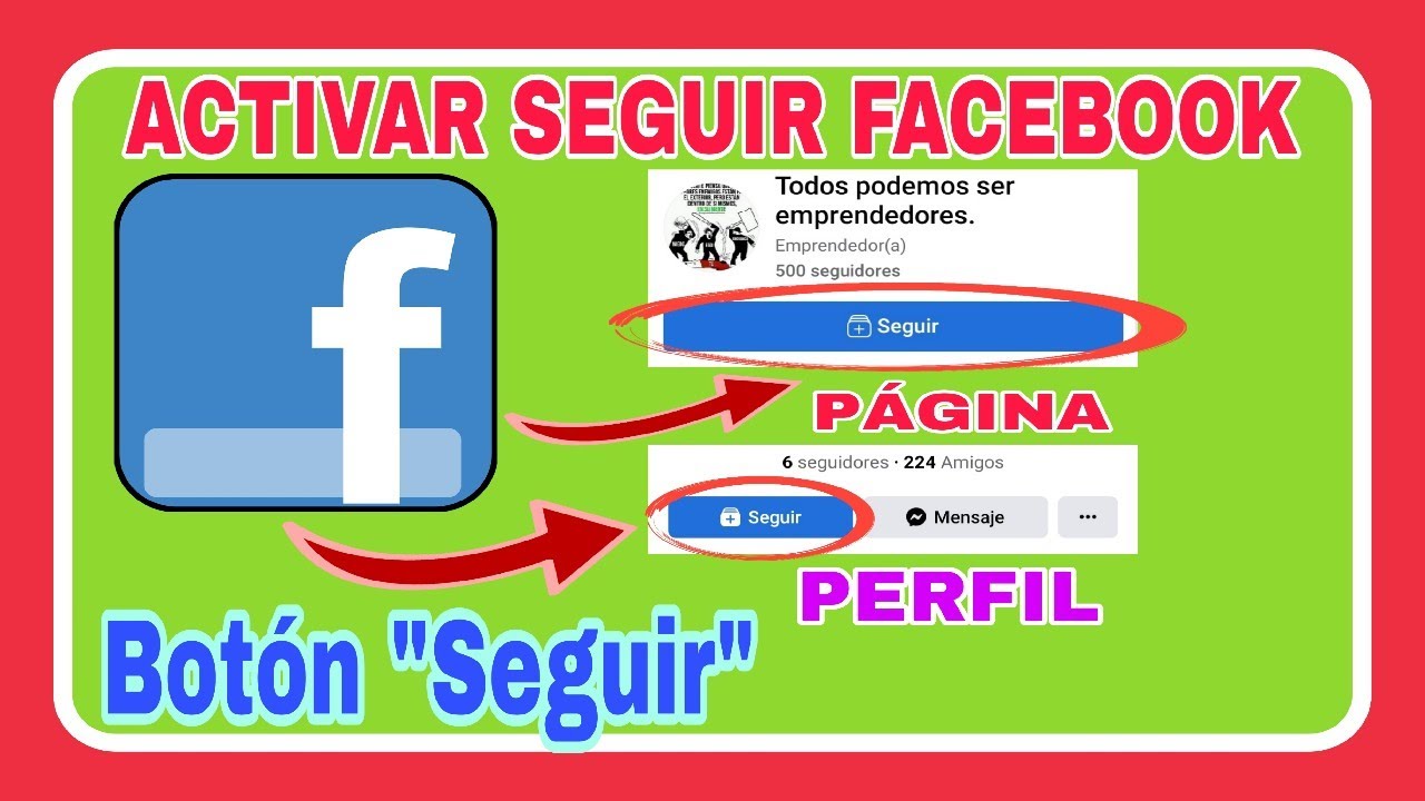 💥Cómo activar BOTÓN de SEGUIR en Facebook 2022 - YouTube
