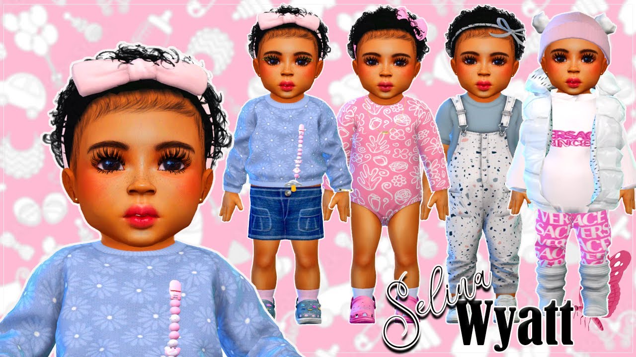 The Sims 4|| Infant Create-a-sim|| Sim & CC Folder Download - YouTube