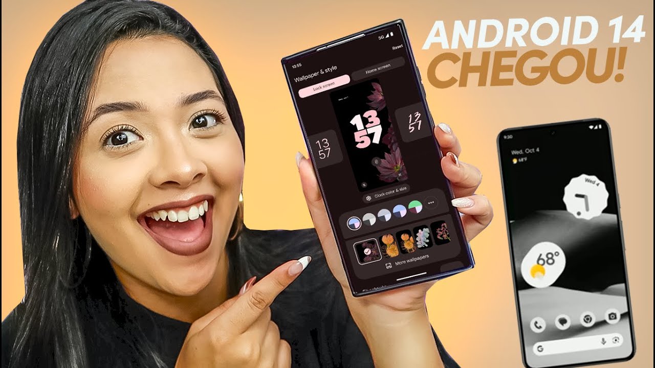 🚨CHEGOU ANDROID 14! DESCUBRA 12 NOVAS FUNÇÕES - YouTube