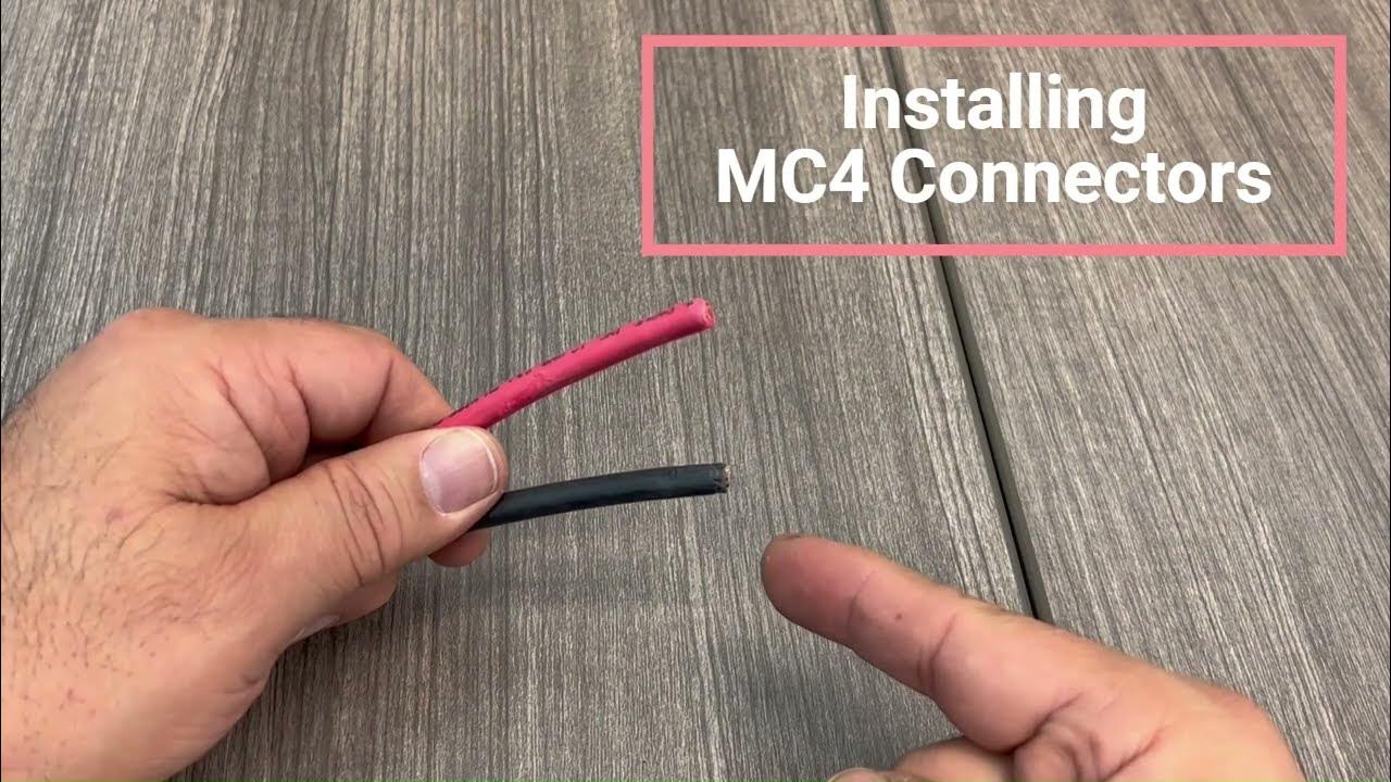 Installing MC4 Connectors - YouTube