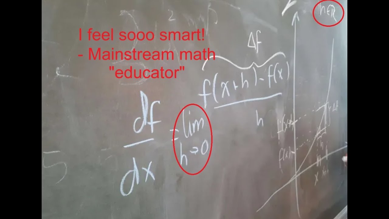 "I feel soooo smart" -Mainstream math professors and teachers are such ...