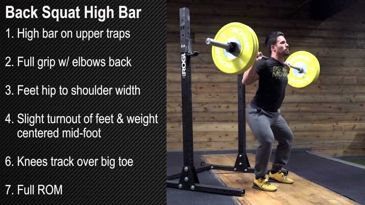 Back Squat High Bar - YouTube