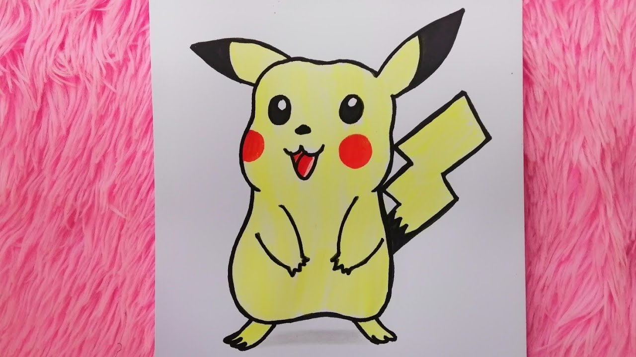 How to draw Pikachu | Easy Drawing for kids - YouTube