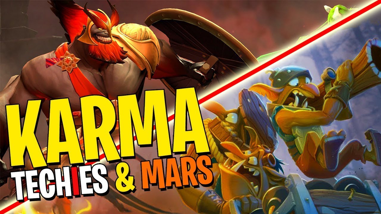 When You Deserve ALL The Karma - Techies & Mars DotA 2 - YouTube